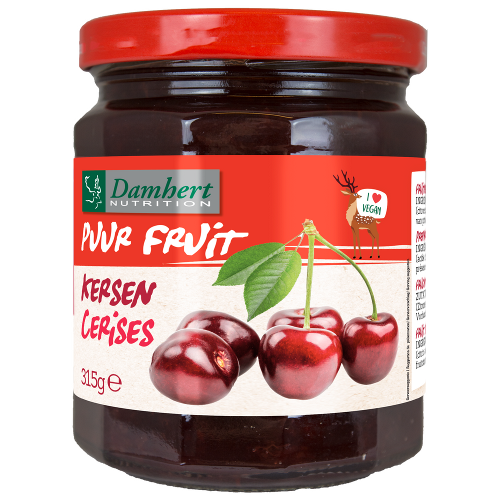 Puur Fruit Confituur Kersen | Damhert Nutrition
